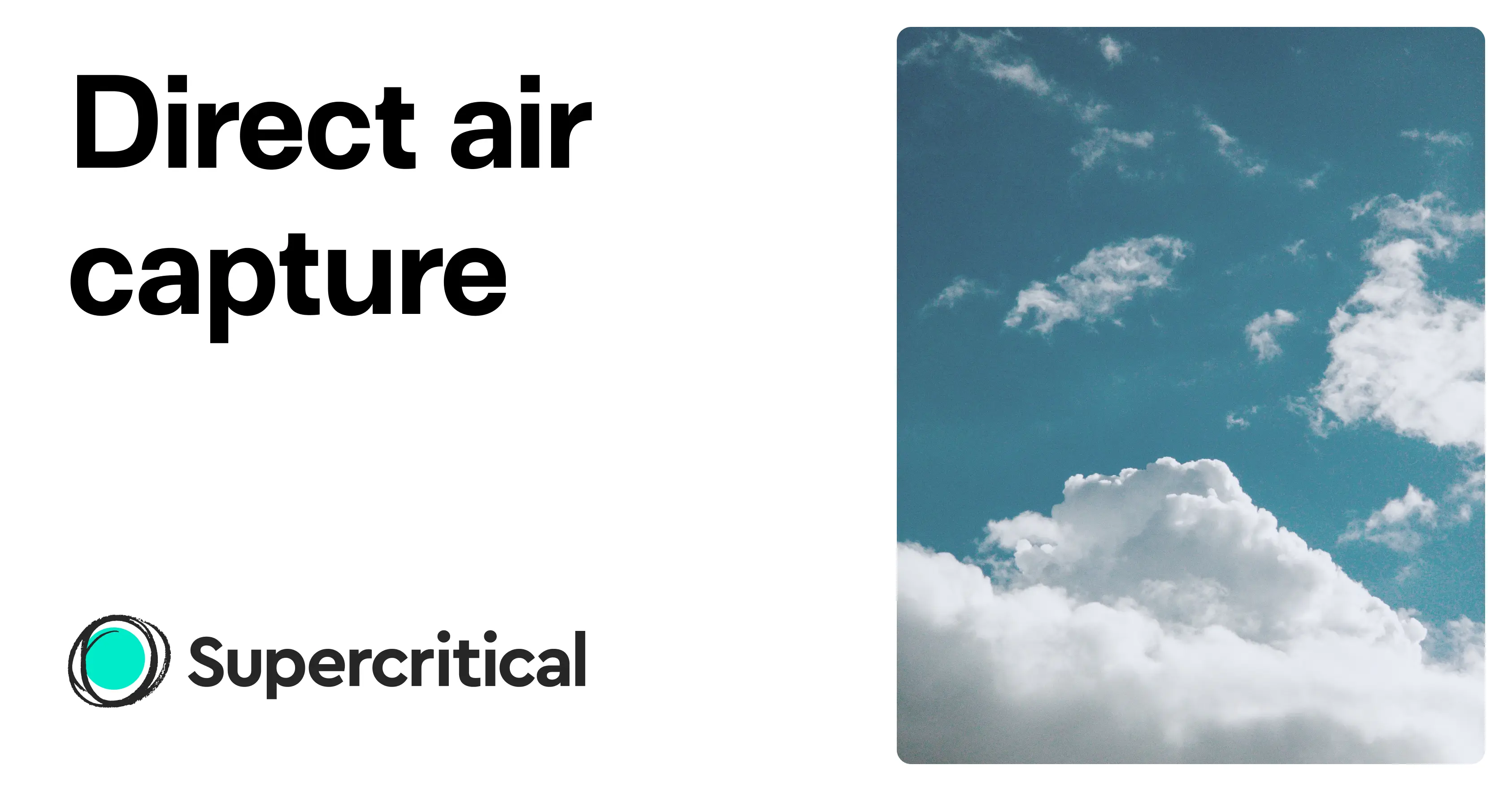Direct air capture — buy carbon removal with Supercritical